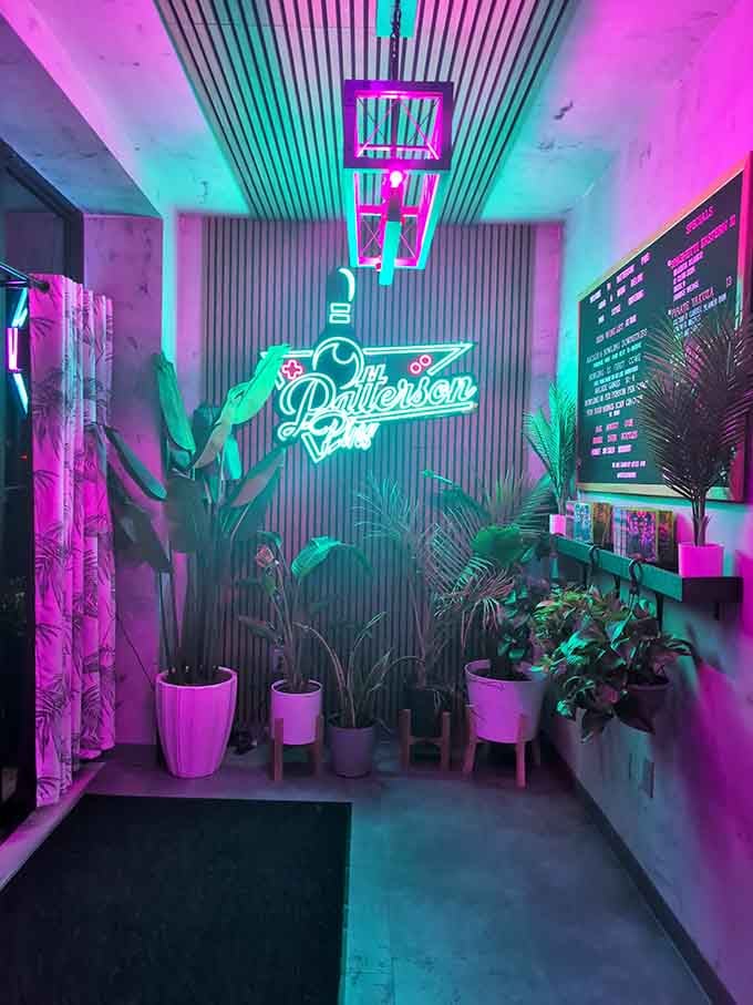 That neon sign and tropical vibes make you feel like you've stumbled into the coolest secret in Baltimore.