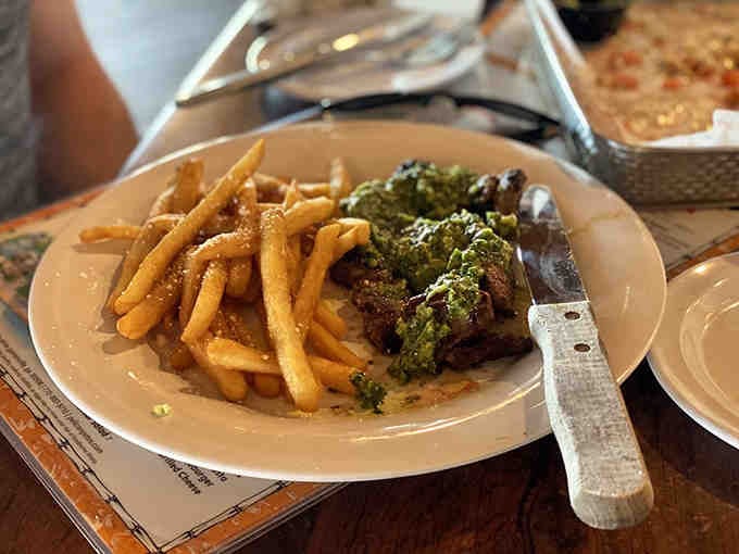 Steak and fries done right, because sometimes even island paradise needs a solid landlubber option.
