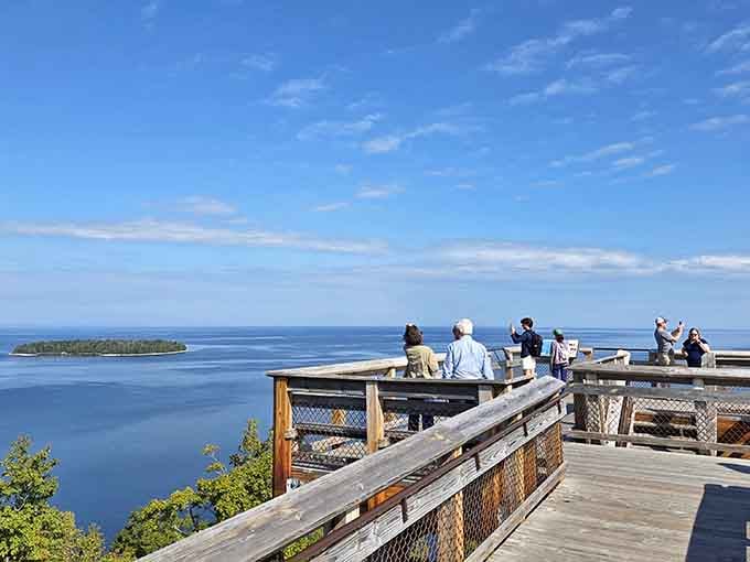 The observation deck offers panoramic views that make your living room window seem tragically inadequate.