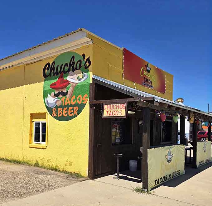 Chucho's bright yellow exterior promises tacos that won't require a small business loan to enjoy.