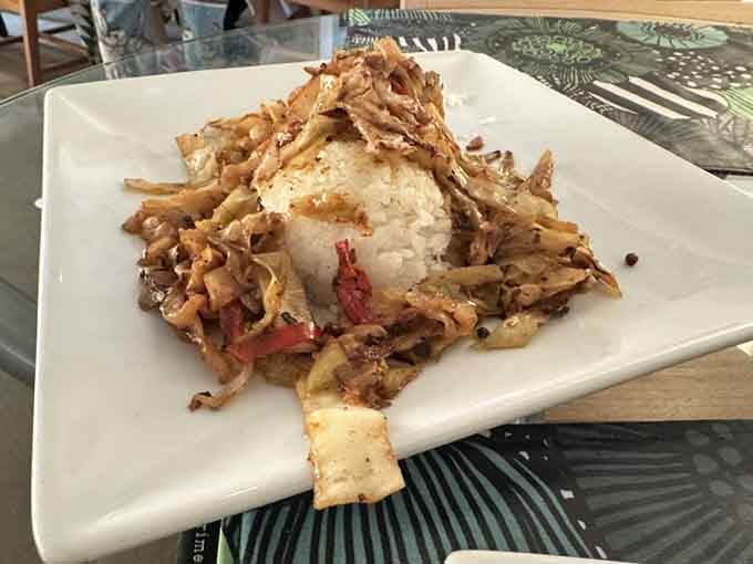 Crispy cabbage crowned with perfectly cooked fish proves vegetables can absolutely steal the show at any meal.