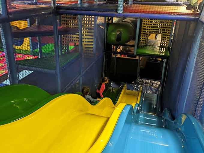 Those slides deliver more thrills than a roller coaster, minus the height requirements and overpriced souvenir photos.