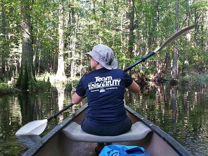 Paddling these ancient waterways puts you eye-level with trees that have stood for generations.