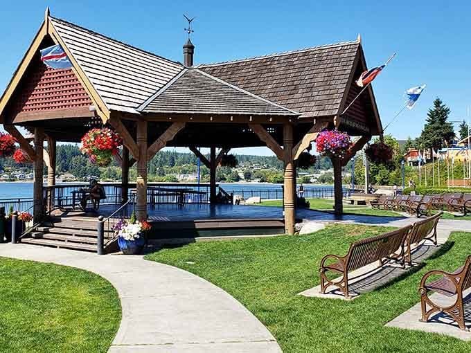 Liberty Bay Waterfront Park offers views that'll make you forget every stressful commute you've ever endured.