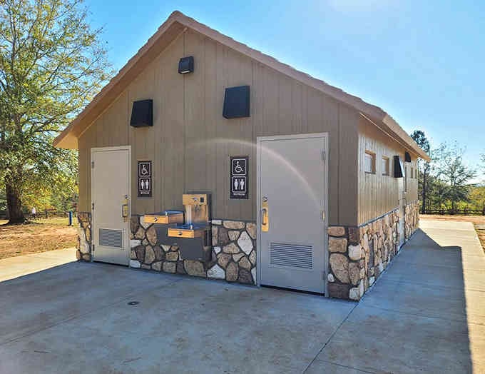 Clean, accessible facilities prove that even remote natural wonders can offer modern conveniences for every visitor's comfort.