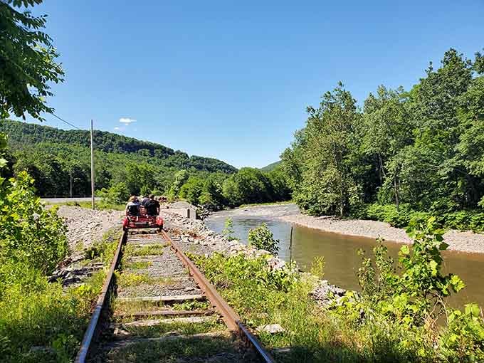 Where the tracks meet the creek, you'll find views that make you forget every traffic jam you've ever sat through.
