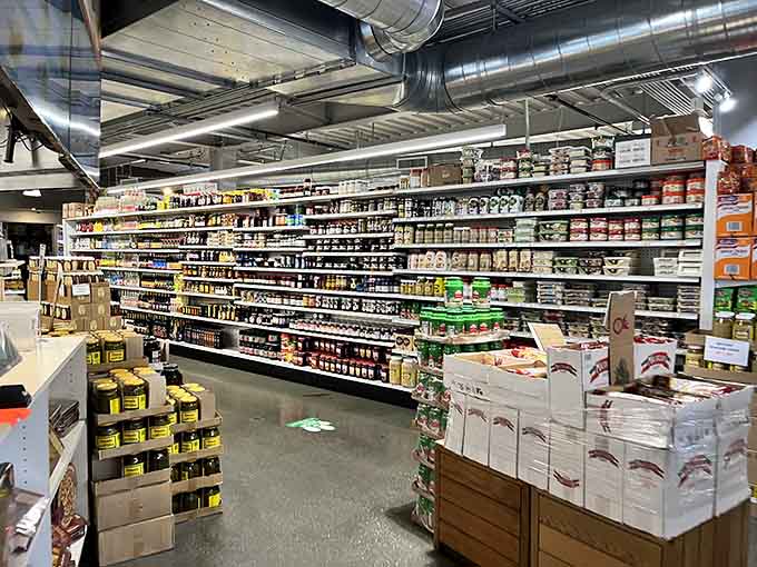This aisle holds more preserved treasures than King Tut's tomb, minus the curse but with better snacking options.