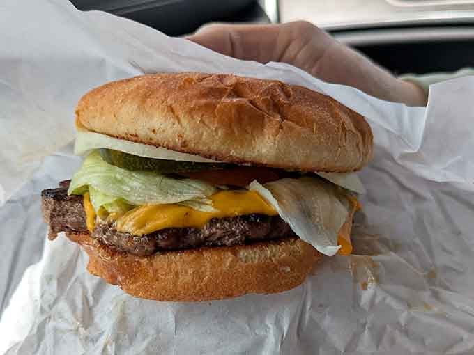 A burger this beautifully constructed deserves its own architectural award and a spot in your belly immediately.
