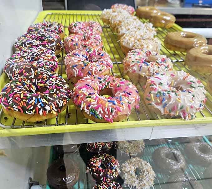 Sprinkles in every color of the rainbow prove that sometimes more is definitely more when it comes to toppings.