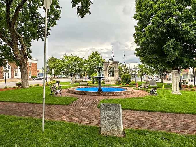 This fountain proves that public spaces can be both functional and beautiful without breaking the budget.
