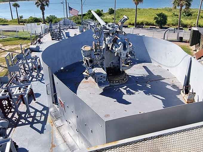 These 50-caliber naval artillery pieces once defended against enemy aircraft during some of history's fiercest battles.