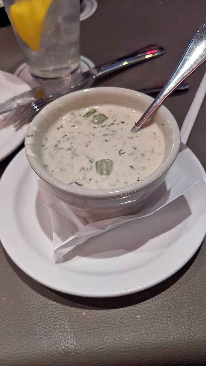 Friday's clam chowder is so creamy and loaded with tender clams, you'll forget Kentucky is landlocked entirely.