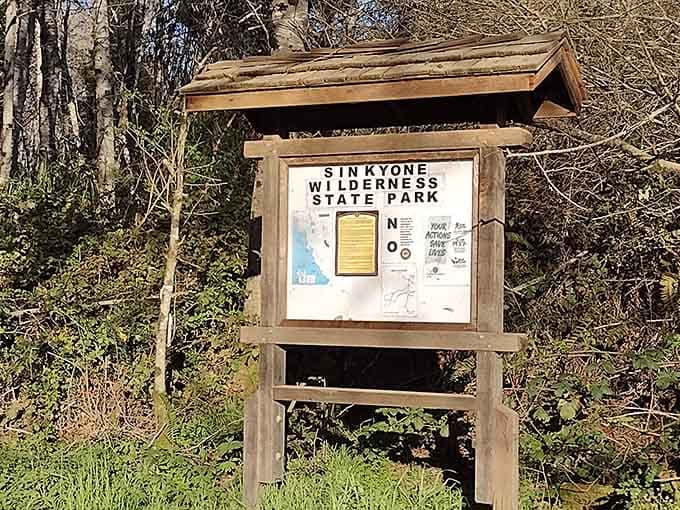 When you finally spot this sign, you've officially left civilization in your rearview mirror.