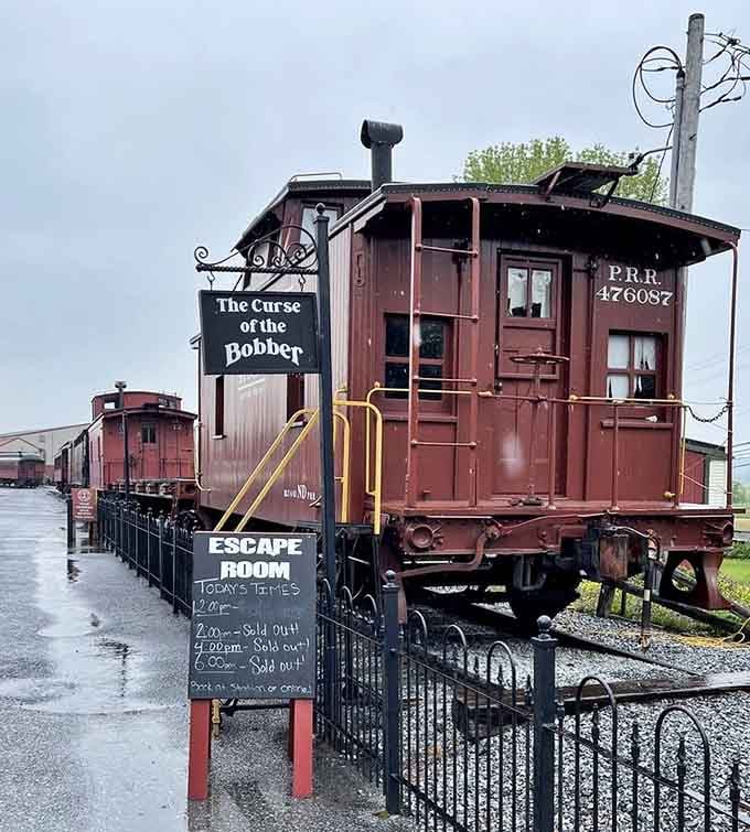 Mystery meets nostalgia when historic cabooses become the setting for your next brain-teasing adventure challenge.