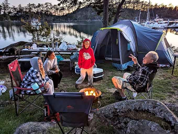 Evening campfires and shared stories create the kind of memories that outlast any vacation photo album ever could.