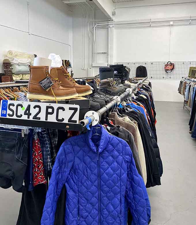 That blue quilted jacket is ready for Oregon adventures without requiring you to sell a kidney first.