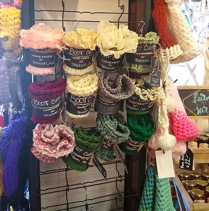 Boot cuffs handmade in Payson, because sometimes your footwear needs a little mountain town flair.