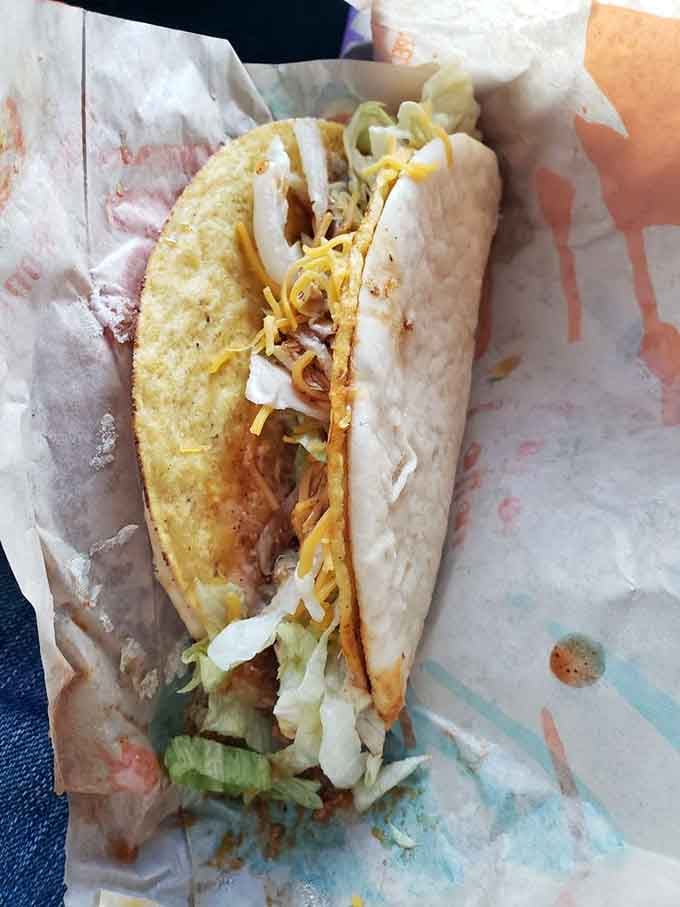 Behold the Cheesy Gordita Crunch, that beautiful hybrid creation that defies all logic and tastes amazing anyway.