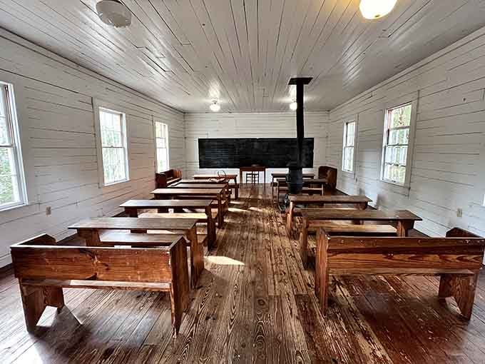 This one-room schoolhouse makes you grateful for modern classrooms, air conditioning, and multiple bathrooms.