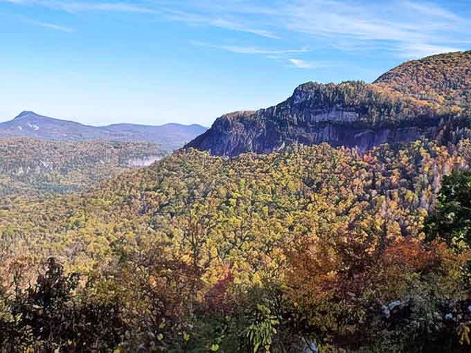 Looking Glass Rock standing tall like nature's own skyscraper, minus the elevator and overpriced parking.