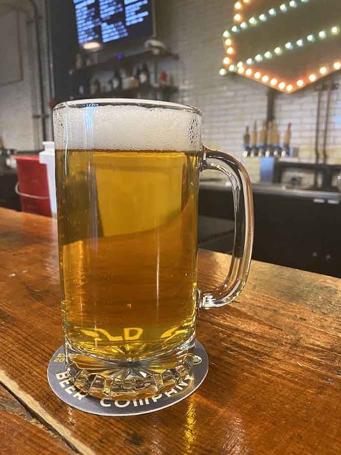 Golden, crisp, and perfectly poured—this is what happens when a brewery actually cares about every single glass that leaves the bar.