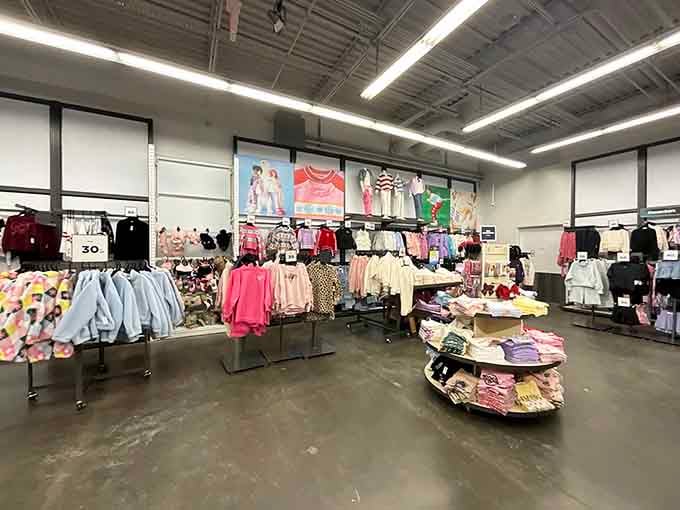 Kids' clothing outlets where adorable meets affordable, finally solving that "they'll outgrow it anyway" dilemma perfectly.