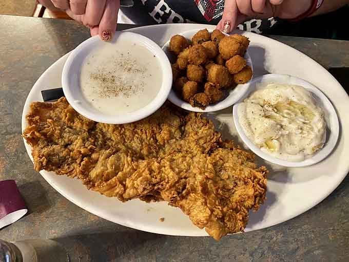 Behold the golden-crusted chicken-fried steak that's making people drive hours for just one glorious bite.