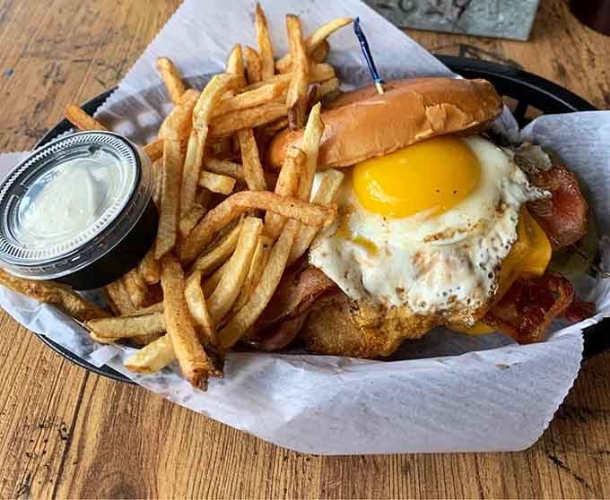 The Brunch Burger: because choosing between breakfast and lunch is a decision no one should have to make.