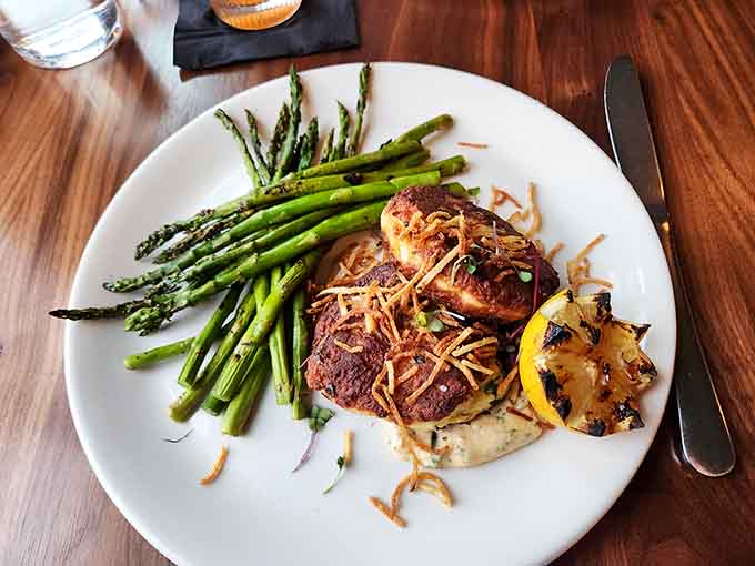 These crab cakes with asparagus prove that seafood in landlocked Pennsylvania can absolutely hold its own against coastal competition.