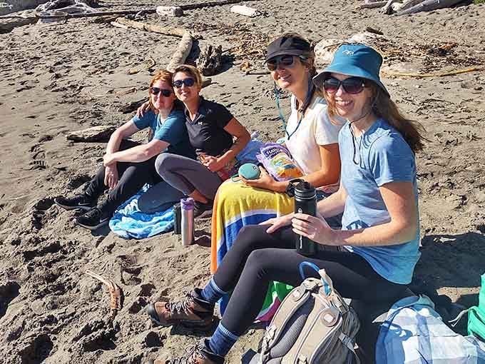 These happy hikers discovered what locals already know: Third Beach is worth every step of that forest trail.