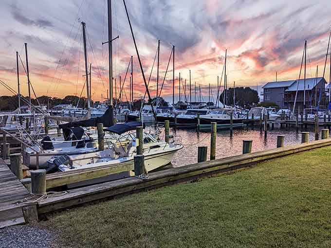 When the sky puts on this kind of show, even the boats stop to watch.