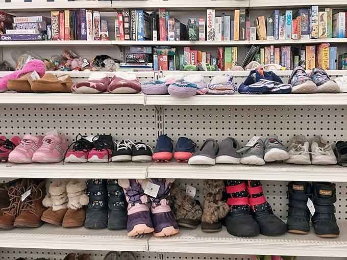 From tiny boots to grown-up sneakers, this shoe selection could outfit the entire cast of a feel-good movie.