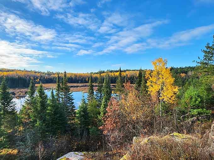Fall paints the shoreline in colors so vivid, you'll wonder if Mother Nature moonlights as an interior decorator.