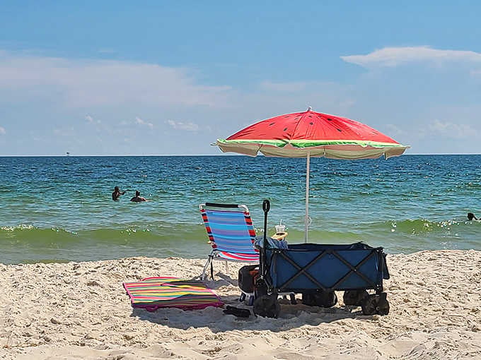 Your personal slice of Gulf Coast heaven, complete with striped umbrella and zero regrets.