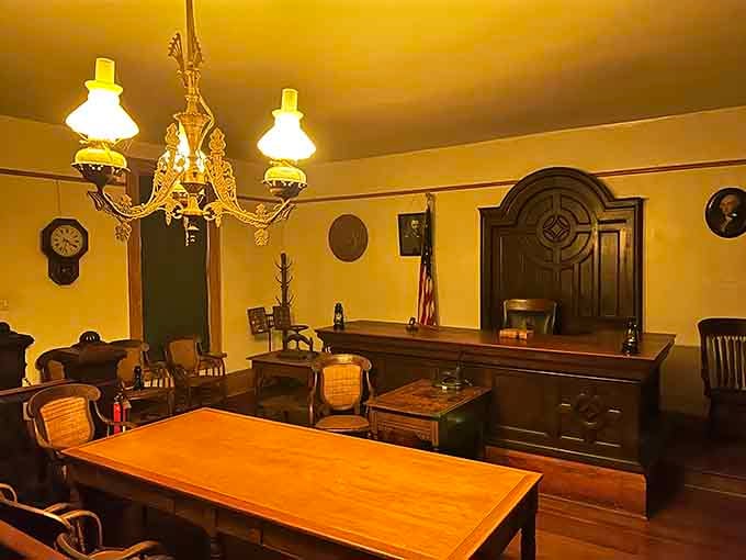 Where San Diego County once dispensed justice, now visitors report feeling watched by unseen courtroom observers from another era.