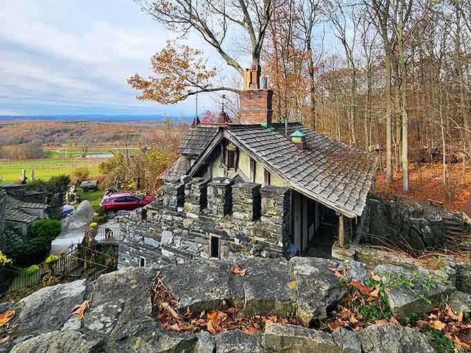 Perched on the hillside with sweeping valley views, this cottage showcases the property's incredible attention to detail.