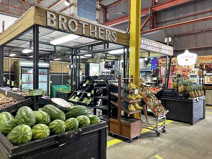 Watermelons the size of beach balls next to produce that actually remembers what flavor means.