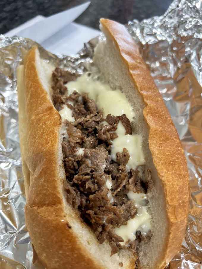 This Philly cheesesteak with American cheese proves that melted perfection never needs to apologize for being classic.