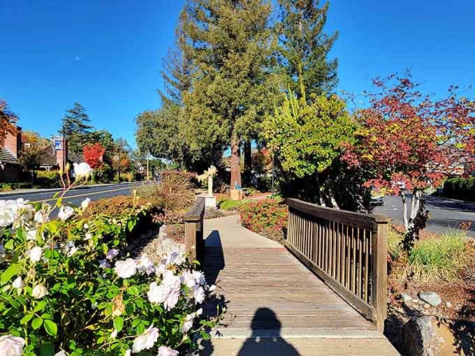 Community spaces designed for lingering, because when you're in Yountville, rushing anywhere feels criminal.