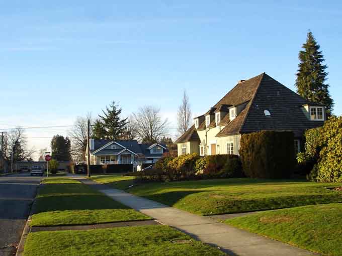 Tree-lined neighborhoods with well-kept lawns show the pride residents take in their peaceful corner of the world.