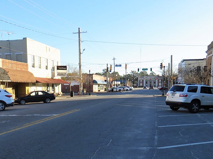 Wide open streets invite you to explore Folkston's downtown, where the pace is easy and the living is affordable.