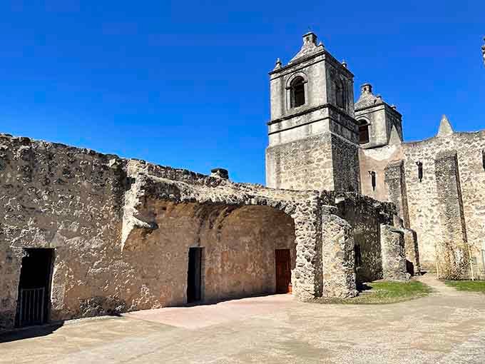 Those twin bell towers rising majestically have watched over this sacred ground for centuries of Texas history.
