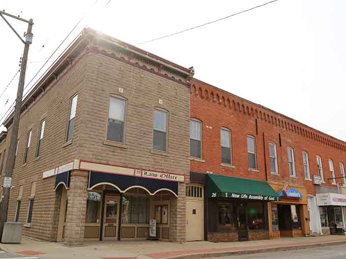 Two-tone brick buildings line streets where the pace is slower and conversations with strangers actually happen regularly.