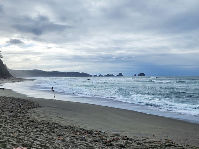 Moody skies and dramatic sea stacks rising from the waves&mdash;this is the wild Pacific showing off its best side.