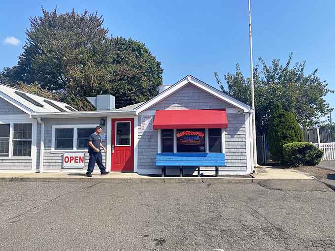 Small building, big reputation&mdash;this charming coastal spot with the red awning serves all-natural hot dogs worth the drive.