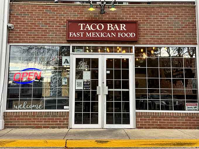 Clean lines and that welcoming "welcome" script on the window make this storefront impossible to walk past.