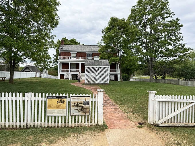 The white picket fence welcomes visitors to walk the same grounds where generals met and changed America's future forever.