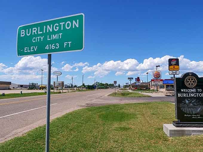 At 4,163 feet, this eastern plains town sits where Colorado meets Kansas and friendly waves are still standard practice.