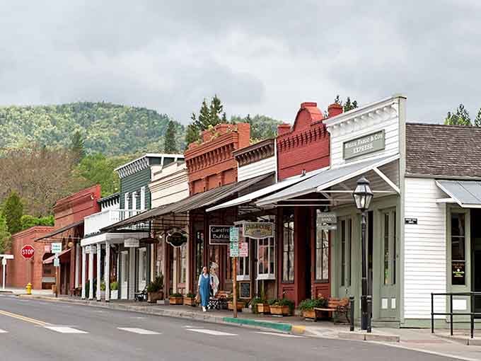 Victorian storefronts painted in cheerful colors invite you to explore a town that refused to become a ghost.