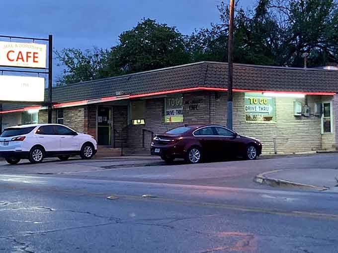 The mid-century architecture and corner location make this cafe a timeless landmark where generations have shared memorable meals.